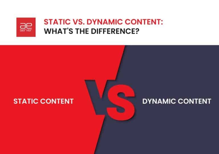 Static vs. Dynamic Content: What’s the Difference? — Get .ae Domains ...