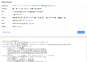 How to access Full Email Headers — AEserver